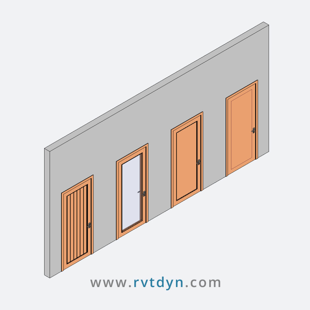 Door - Interior single swing (FP) - Revit & Dynamo
