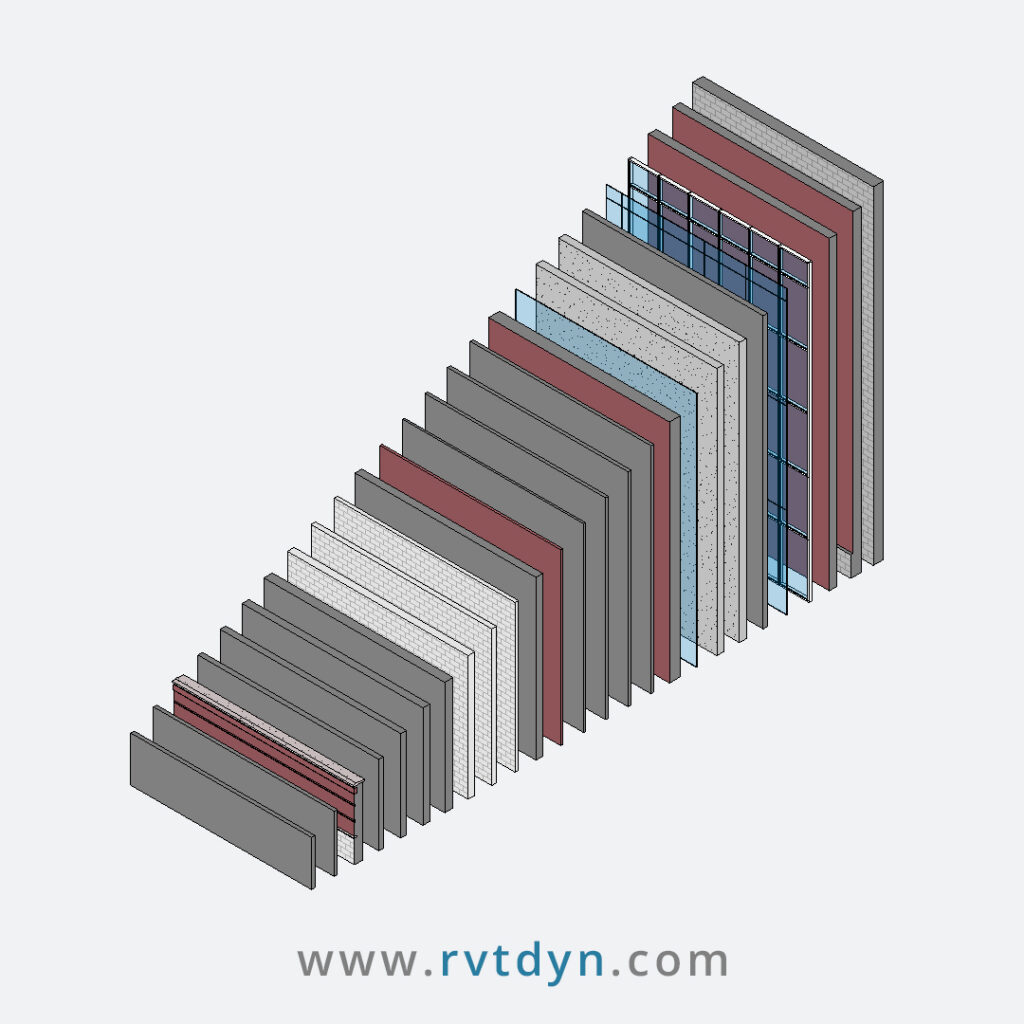 Exploring all types of walls in the project file - Revit & Dynamo